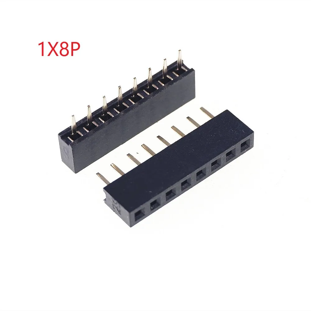 1000pcs 1x8 P 8 Pin 2.0 Mm Pcb Female Header Pin Headers Single Row ...
