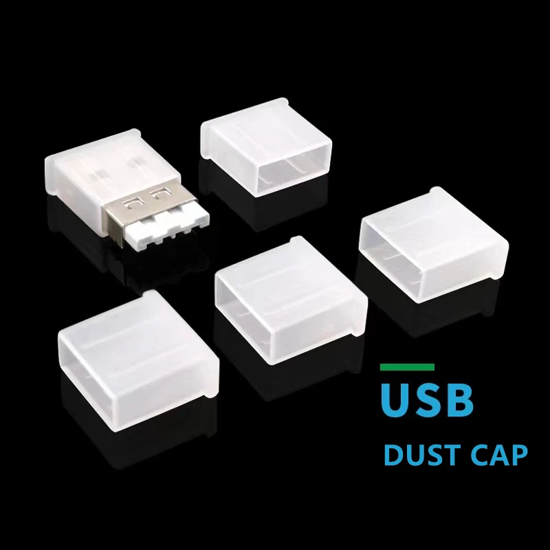 100pcs USB dust cover for data cable dust cap plastic sheath a male ...