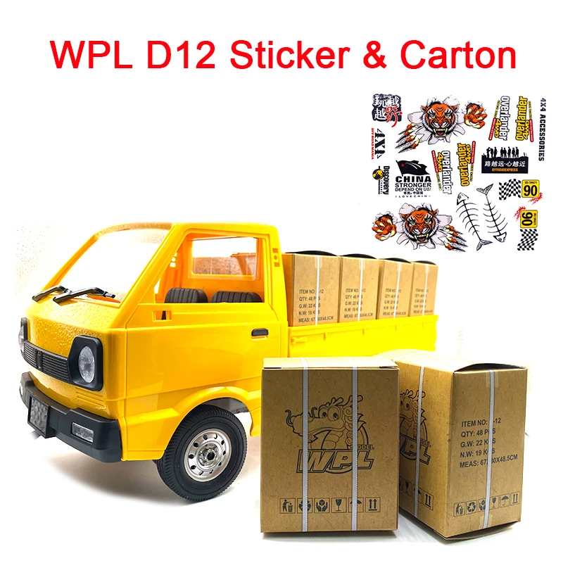 Wpl D12 Carton Box For D12 Accessori Parts 1/10 Rc Car Upgrade - Parts ...