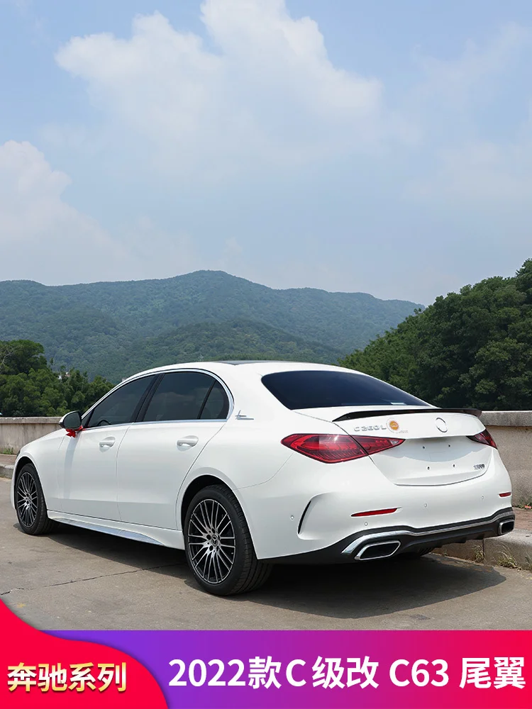 벤츠 메르세데스 2022 뉴 클래스 c W206 C200l C260l C300 수정된 Amg C63 테일 및 탑 윙 스포일러, 자동차 액세서리, 2022|스포일러 & 날개 ...