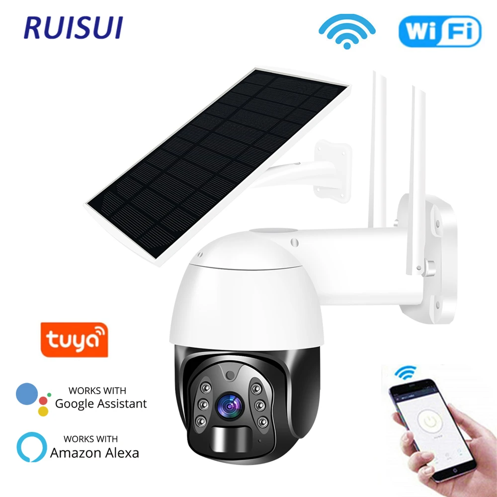 Tuya Solar Surveillance Cameras With Wifi 4G Solar Wireless Outdoor ...