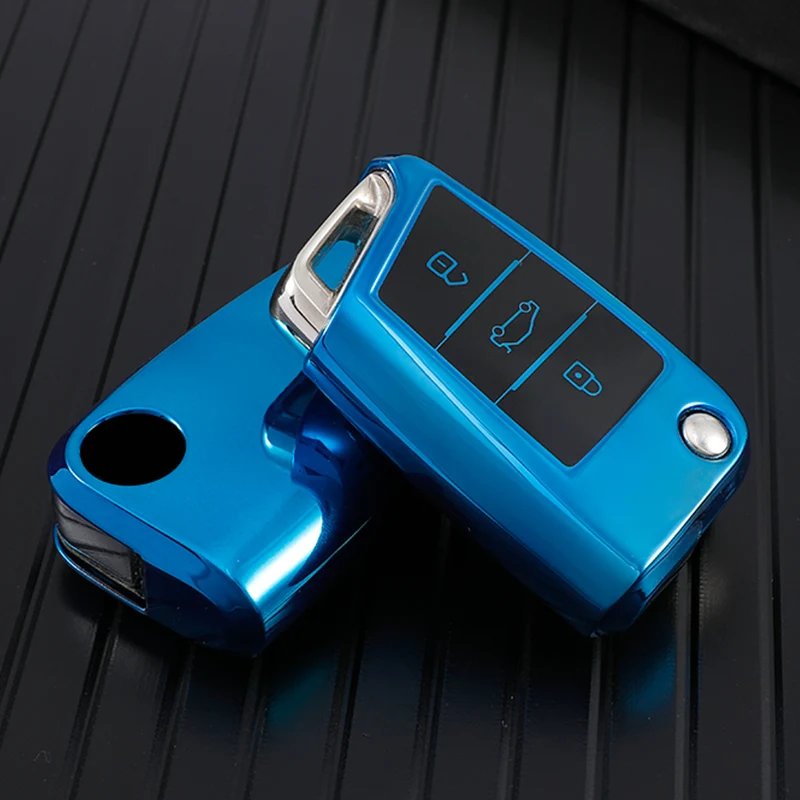 Car Key Case Cover For Volkswagen Vw Polo Golf 7 Mk7 Tiguan Passat For ...