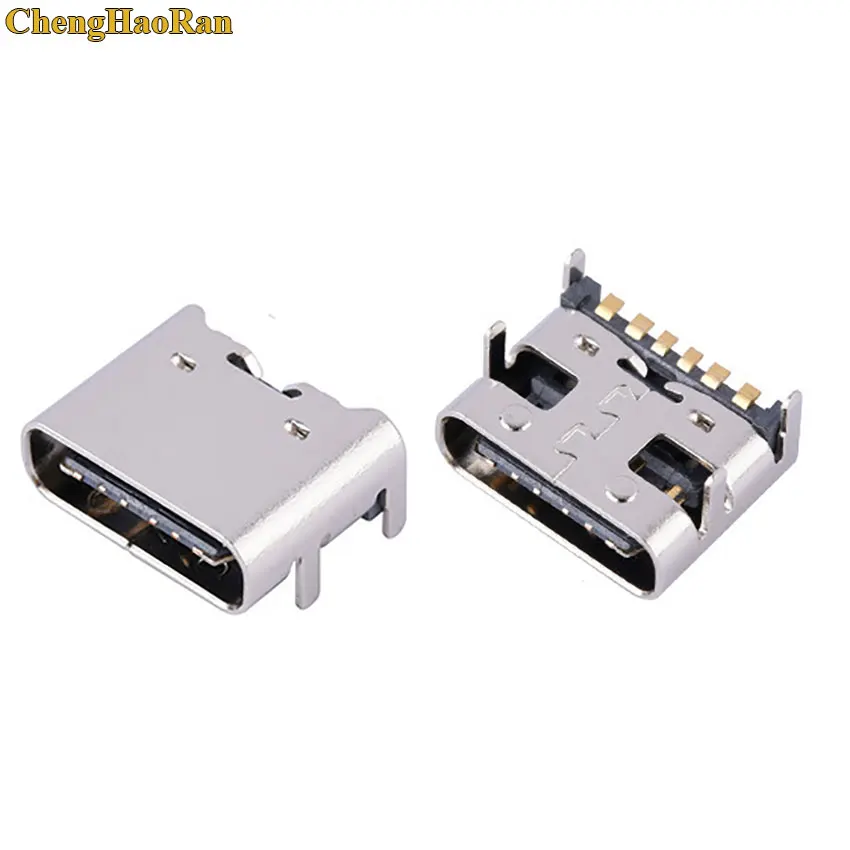ChengHaoRan 6 Pin SMT Socket Connector Micro USB Type C 3.1 Female ...