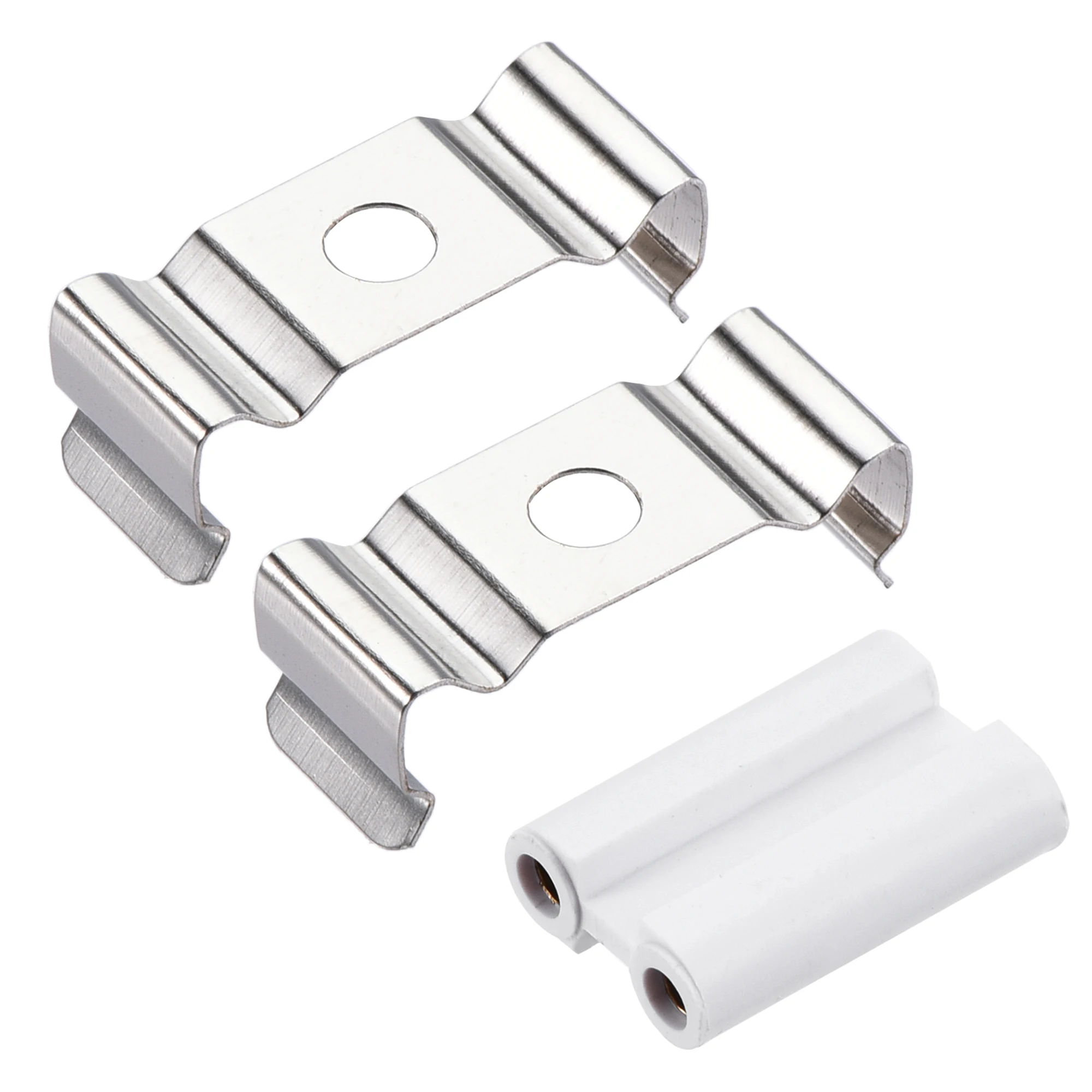 Uxcell T4 Clips Bracket Led Fluorescent Tube Holder With 2 Pin ...