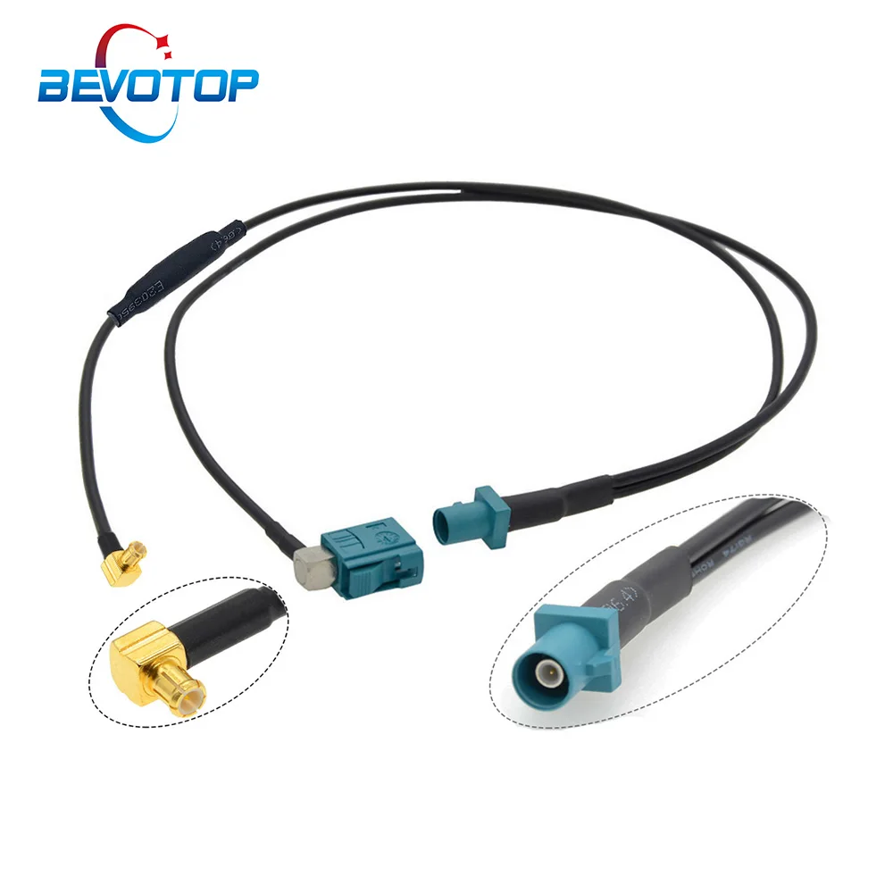Fakra-Z-to-MCX-Male-Y-Type-Splitter-Cable-With-Diode-RG174-Pigtail-Car ...