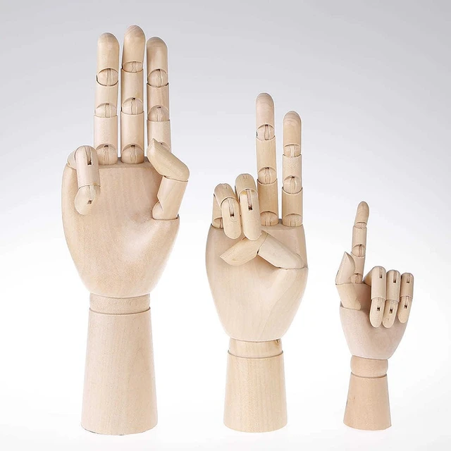12&10&7 Inches Tall Wooden Hand Drawing Sketch Mannequin, 59% OFF