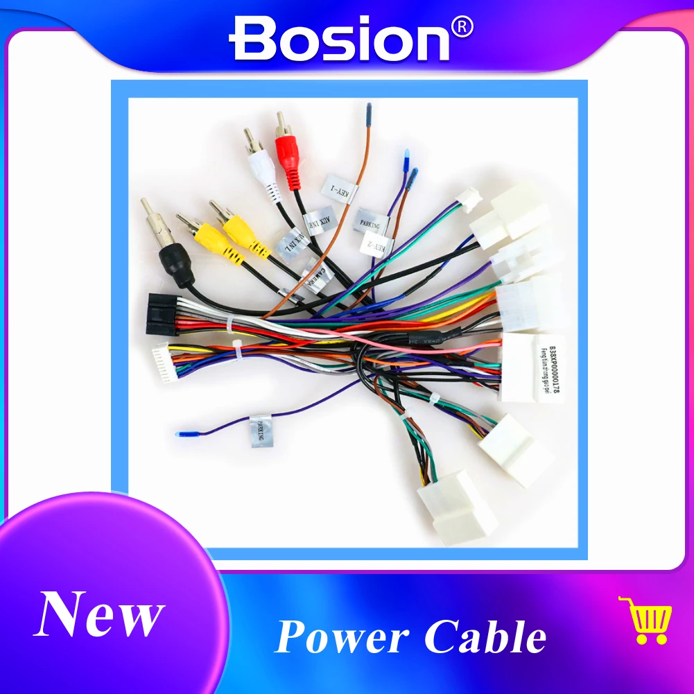 16Pin-1-SET-Universal-For-Toyota-Cars-Female-ISO-Wiring-Harness-Car ...