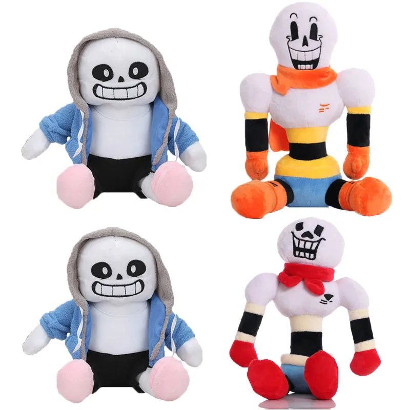 2pcs Set Undertale Plush Toys Sans Papyrus Plushies Figures Stuffed ...
