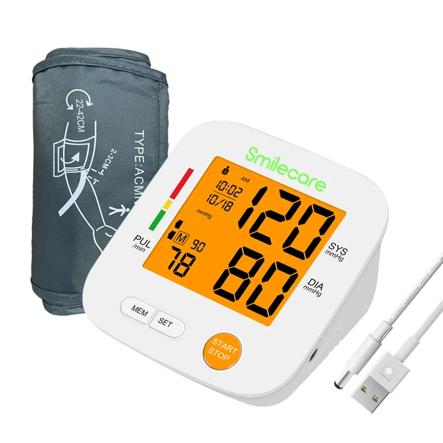 Konsung SmileCare Blood Pressure Monitor Upper Arm Cuff Accurate ...