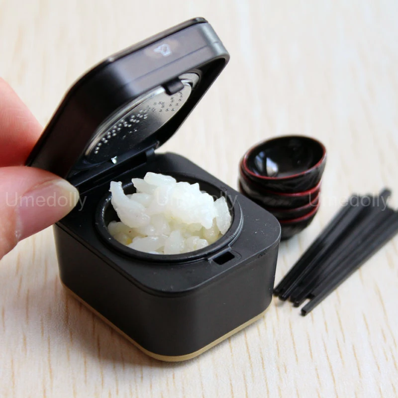 1-12-Scale-Dollhouse-Miniature-Rice-Cooker-Mini-Chopstick-for-Barbies ...