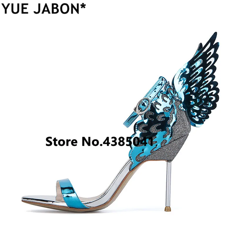 YUE-Jabon-Sandalias-con-alas-de-mariposa-para-mujer-zapatos-con-punta ...