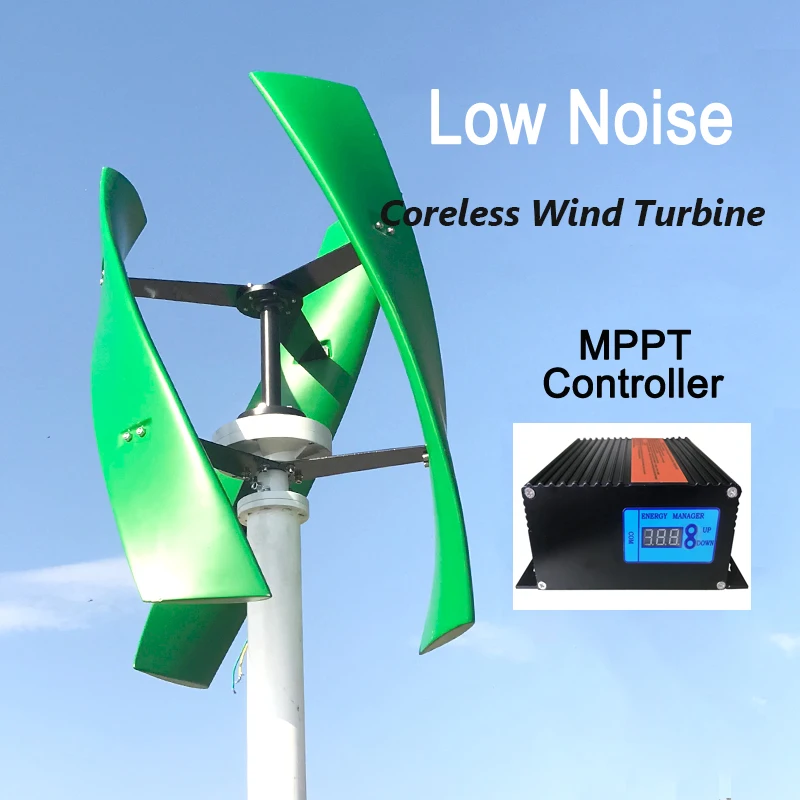 Fltxny 400w 600w 12v 24v 48v Low Rpm Vertical Wind Turbine Magnetic ...
