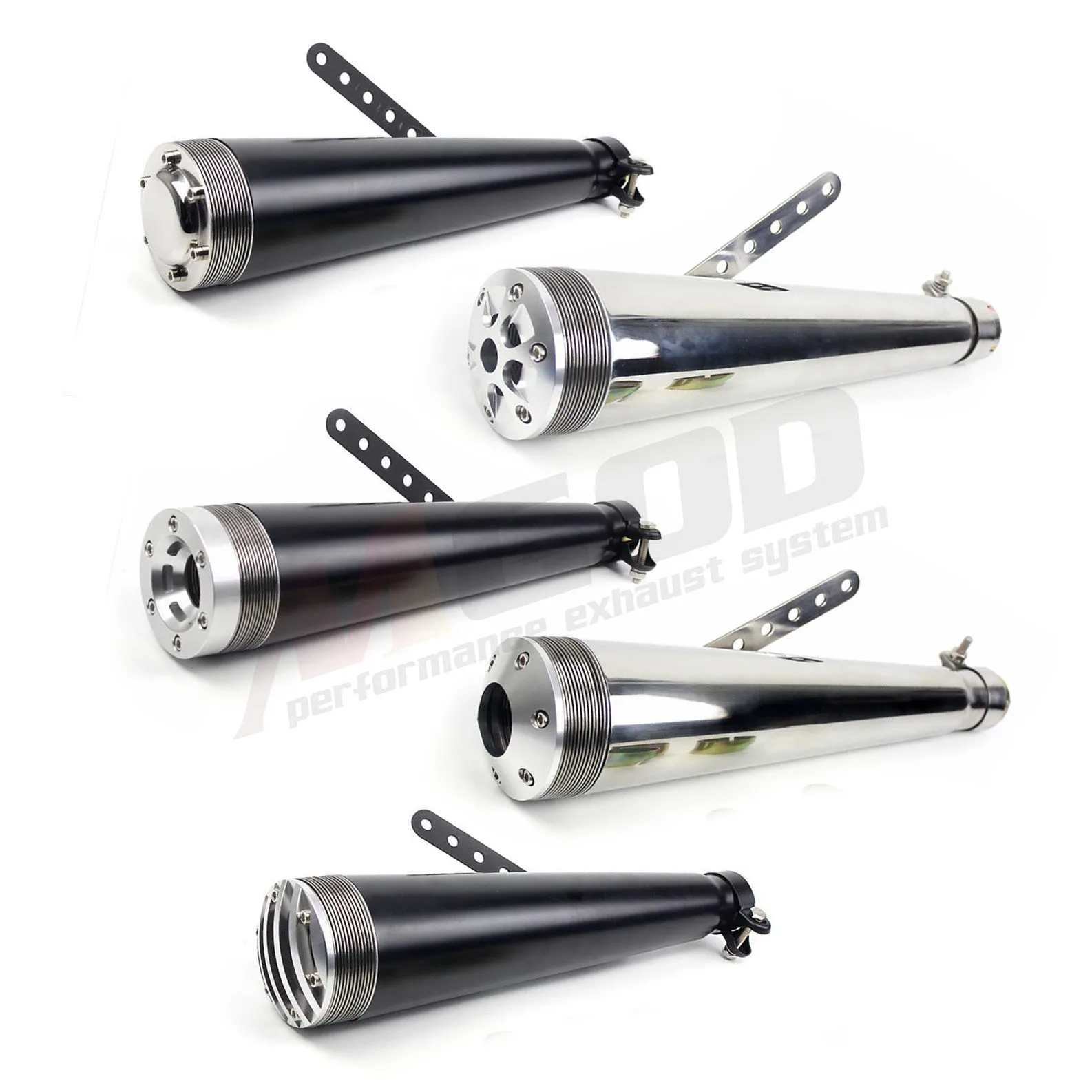 Universal 38mm-45mm Motorcycle Muffler Exhaust Retro Pipe Modify ...