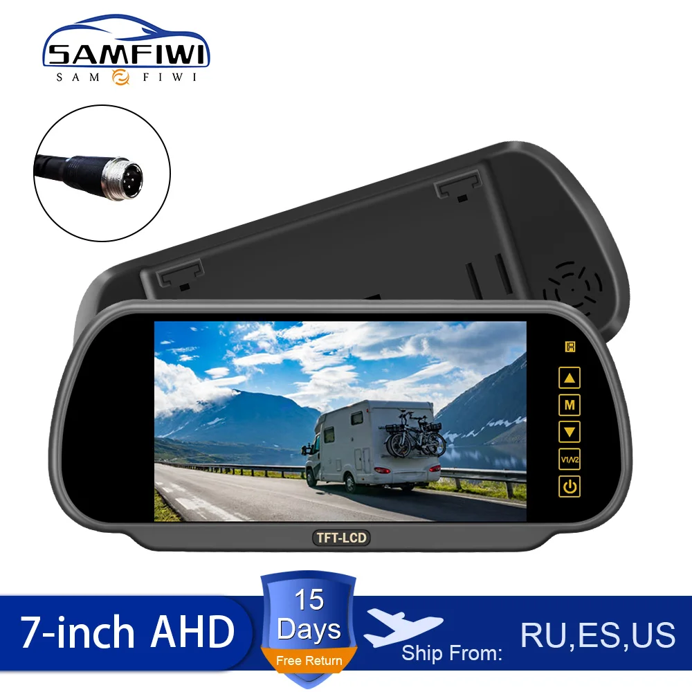 7inch Tft Lcd Mirror Monitor Ahd/hd Car Display Mirror Screen For ...