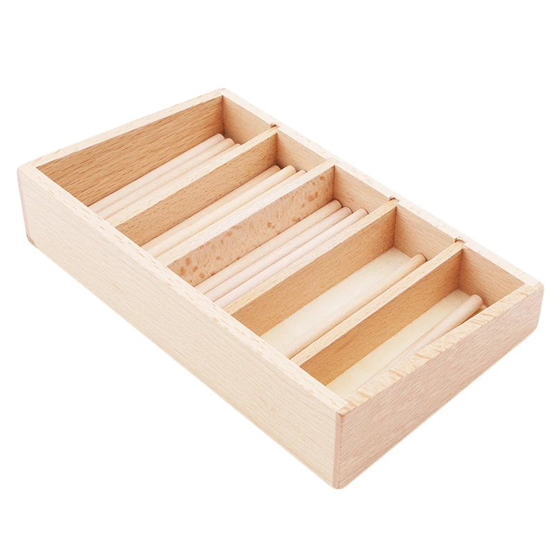 Montessori Educational Wooden Toys For Children Spindle Box With 45 ...