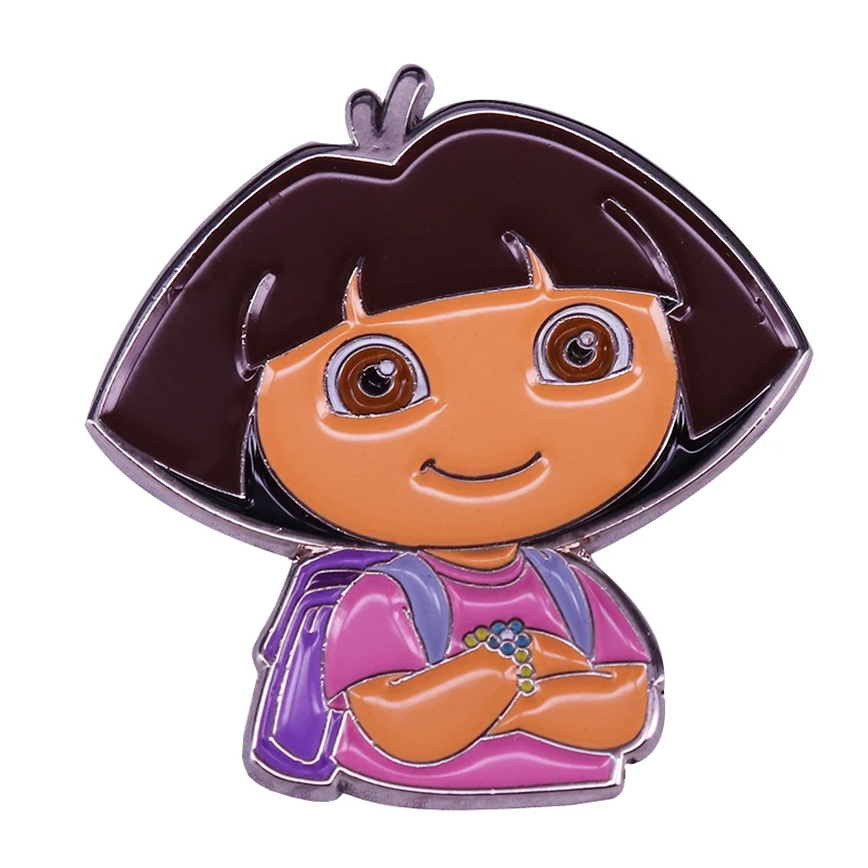 We All Love Lovely Dora! This Adorable Dora Enamel Badge Will Add Some ...