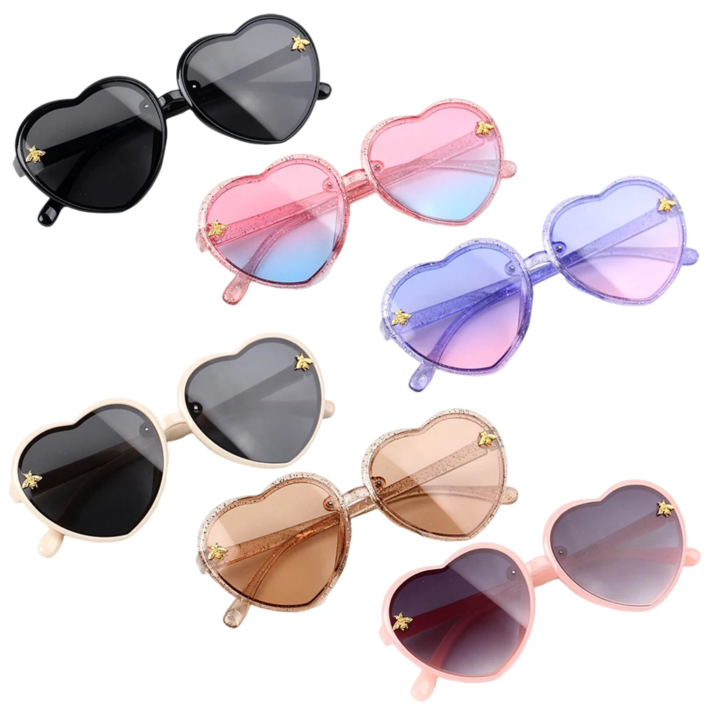 사랑스러운 하트 모양 어린이 선글라스 Eyeware 비치 투명 티몬