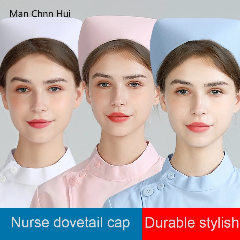 White-swallowtail-nurse-cap-care-work-caps-nurse-hat-pink-blue.jpg