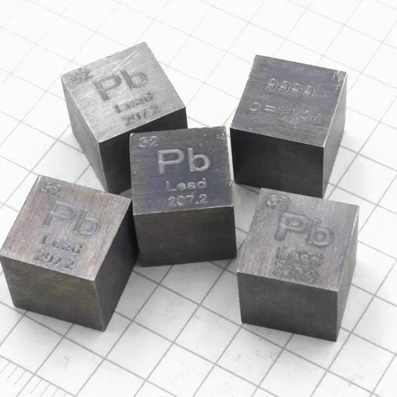 10mm Lead Pb Cubic Periodic Table Cube 99.99% Pure Lead Cubic Metal ...