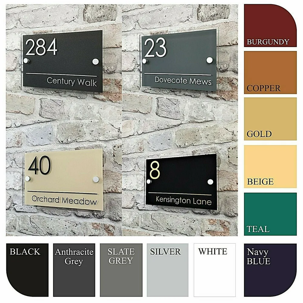 Custom-House-Number-MODERN-HOUSE-SIGN-PLAQUE-DOOR-NUMBER-STREET-NAME ...