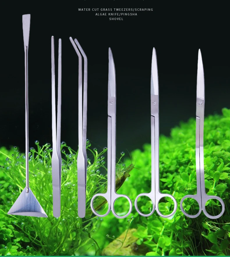 Aquarium Tools Aquarium Tool Kit Aquatic Plant Tweezers Scissors ...