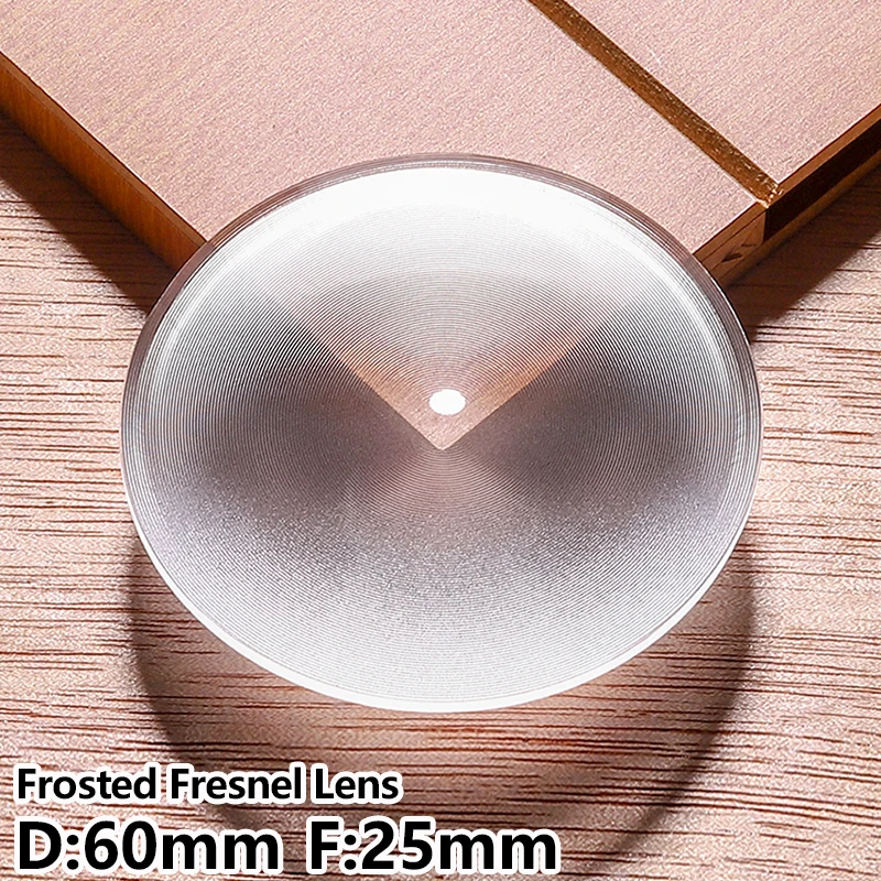 Frosted Fresnel Lens D60mm F25mm Eliminate Stray Light Photography Lamp ...