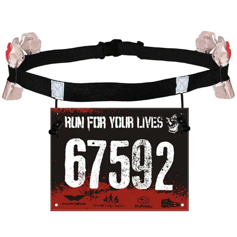 Unisex-Triathlon-Marathon-Race-Number-Belt-With-Gel-Holder-Running-Belt ...