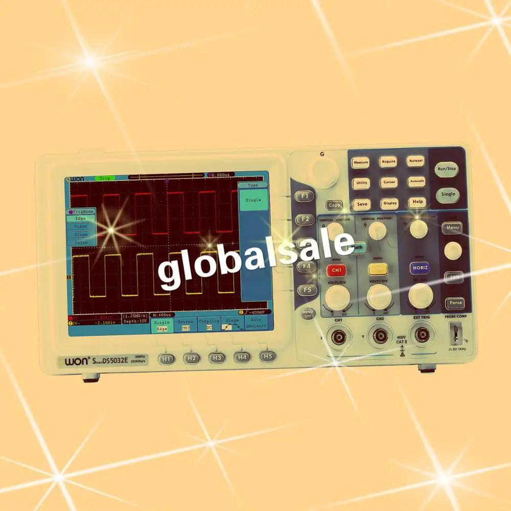 OWON osciloscopio de almacenamiento Digital portátil, SDS5032E, 8 ", HD ...