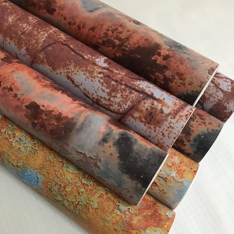 DIY Styling Rusty Vinyl Film Air Release Adhesive Rusting Car Wrap Foil ...