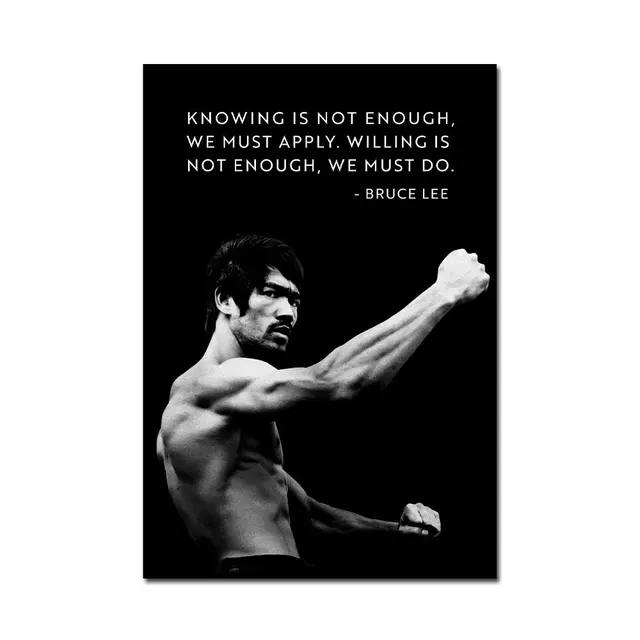 Bruce Lee Motivational Poster