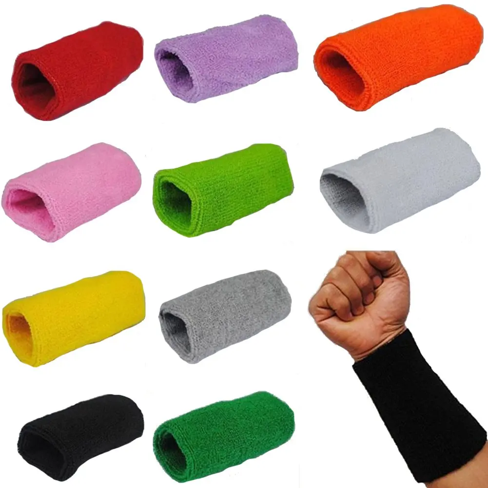 15cm-Basketball-Gym-Unisex-Sports-Cotton-Sweat-Band-Sweatband-Wristband ...