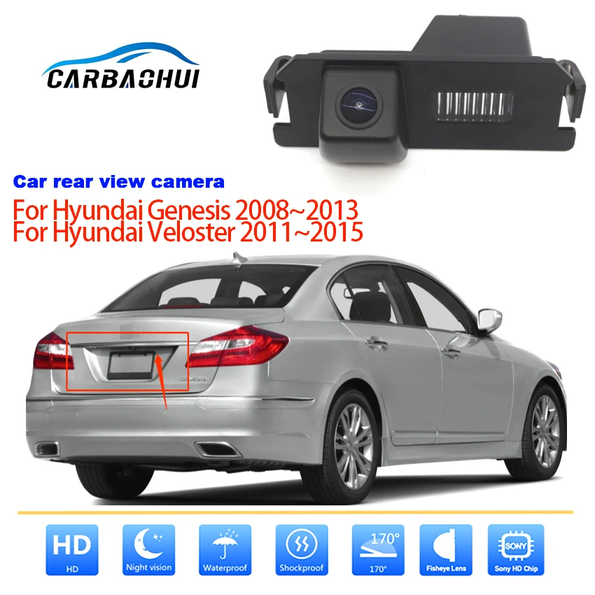 Car Rear View Camera For Hyundai Genesis Veloster 2008~2015 Ccd Full Hd ...