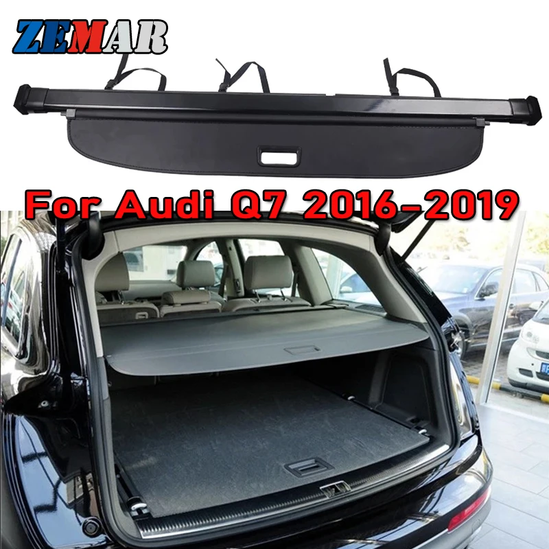 For Audi Q7 2016 2017 2018 2019 Rear Trunk Cargo Cover Partition ...