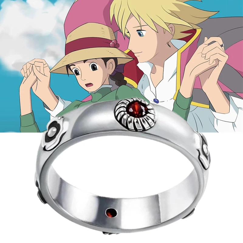 Anime Howl's Moving Castle Ring Hayao Miyazaki Cosplay Howl Sophie ...