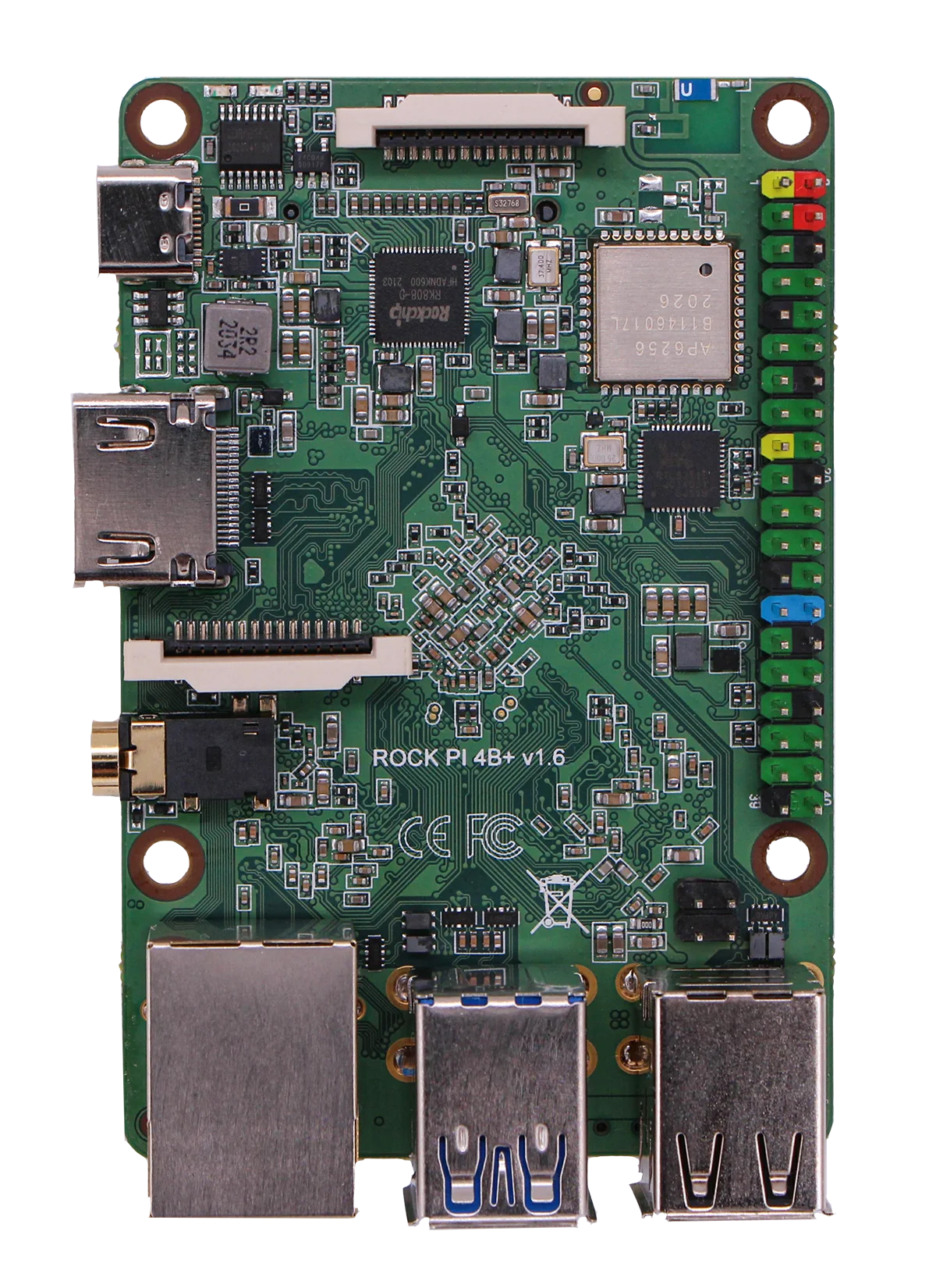 Rock-pi-4-plus-modelo-b-rockchip-rk3399-sbc-computador-de-placa-nica ...
