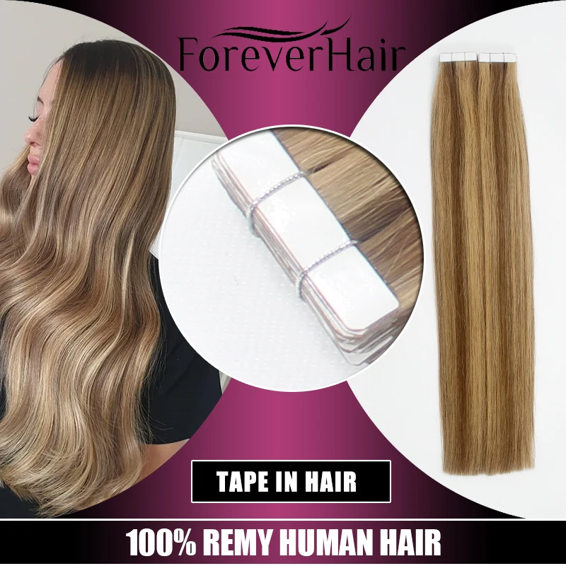 FOREVER-HAIR-extensiones-de-cabello-humano-Natural-Remy-pelo-rubio ...