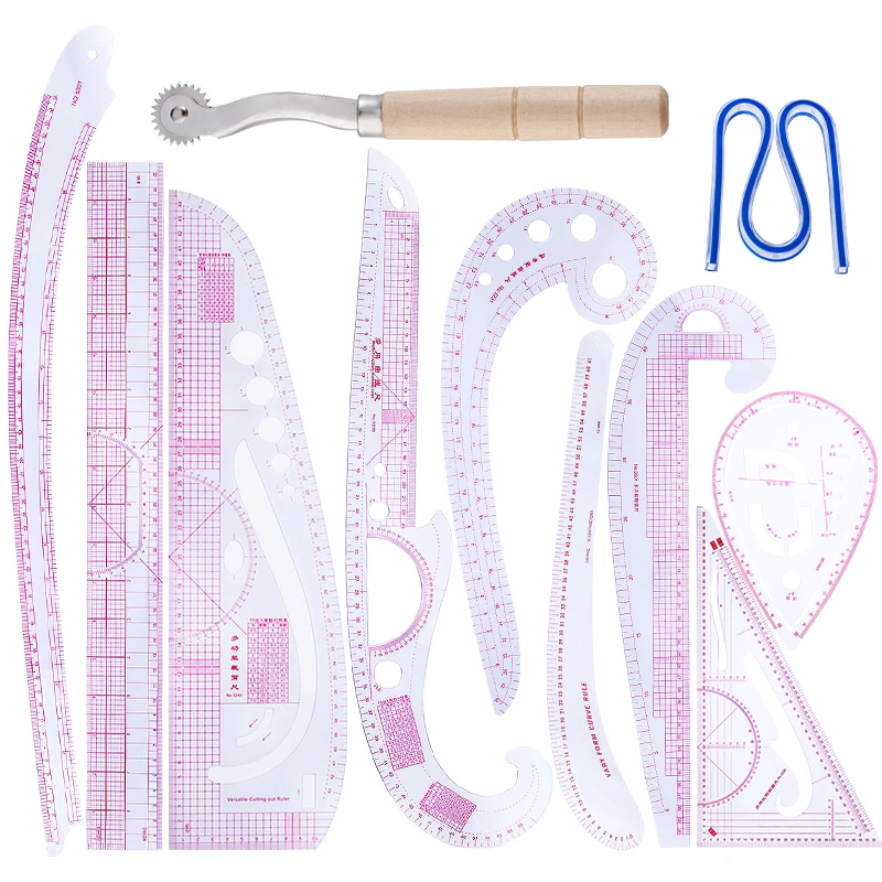Lmdz 11pcs/set French Curve Sewing Set Sewing Ruler Multi-functional ...