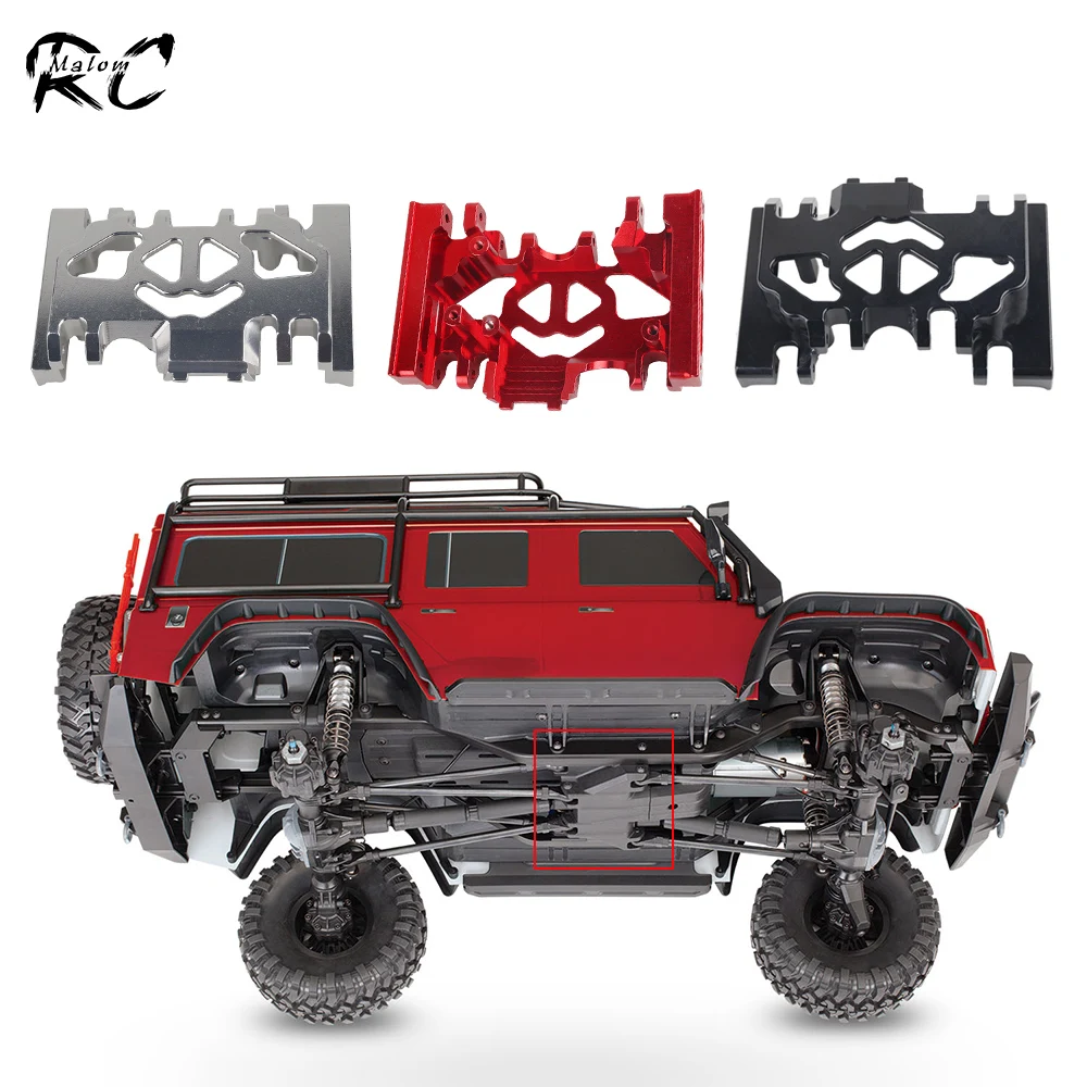 Aluminum Alloy Trx4 Gearbox Mount Base Chassis Skid Plate For 1/10 Rc ...
