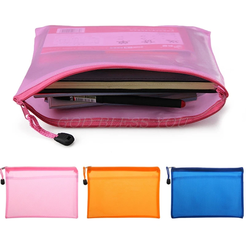1pc Document Bag Folder For Documents Capacity A3/a4/a5 Zipper File ...
