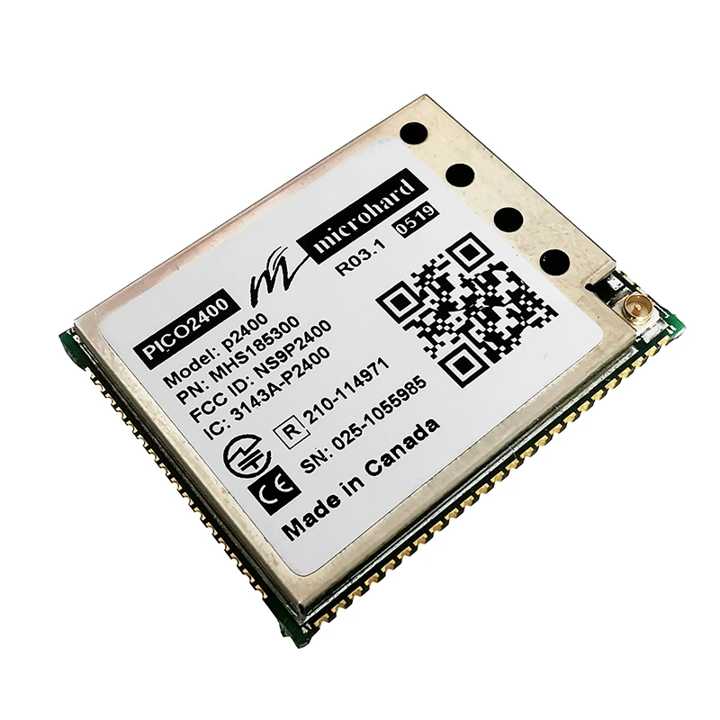 Microhard 소형 무선 모뎀, 장거리 데이터 전송, 1W, 2.4 GHz, MHS185300, 오리지널, P2400 ...