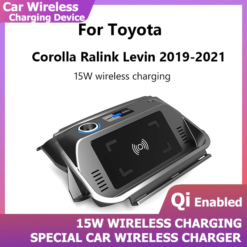 15w Usb Car Wireless Charging Qi For Toyota Corolla Ralink Levin 2019 ...