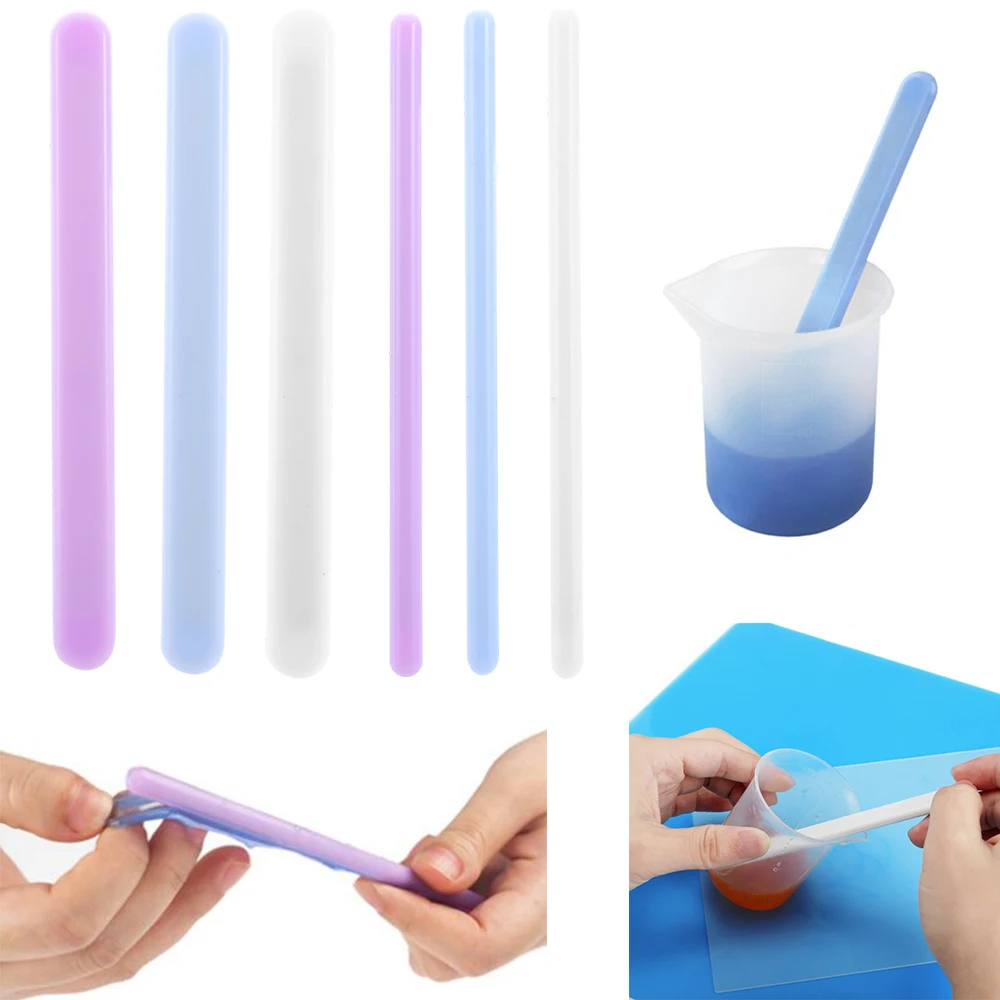 3Pcs-Epoxy-Resin-Tools-Silicone-Mirror-Stirring-Rod-Resin-Dripping-Tool ...