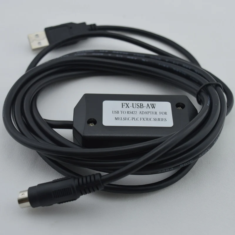 FX USB AW 적합 Mitsubishi FX3U 3G 1N 2N 1S 시리즈 PLC 프로그래밍 케이블 USB SC09 FX ...