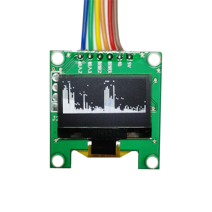 0.96 Inch OLED Stereo Audio Music Spectrum Display Analyzer Level ...