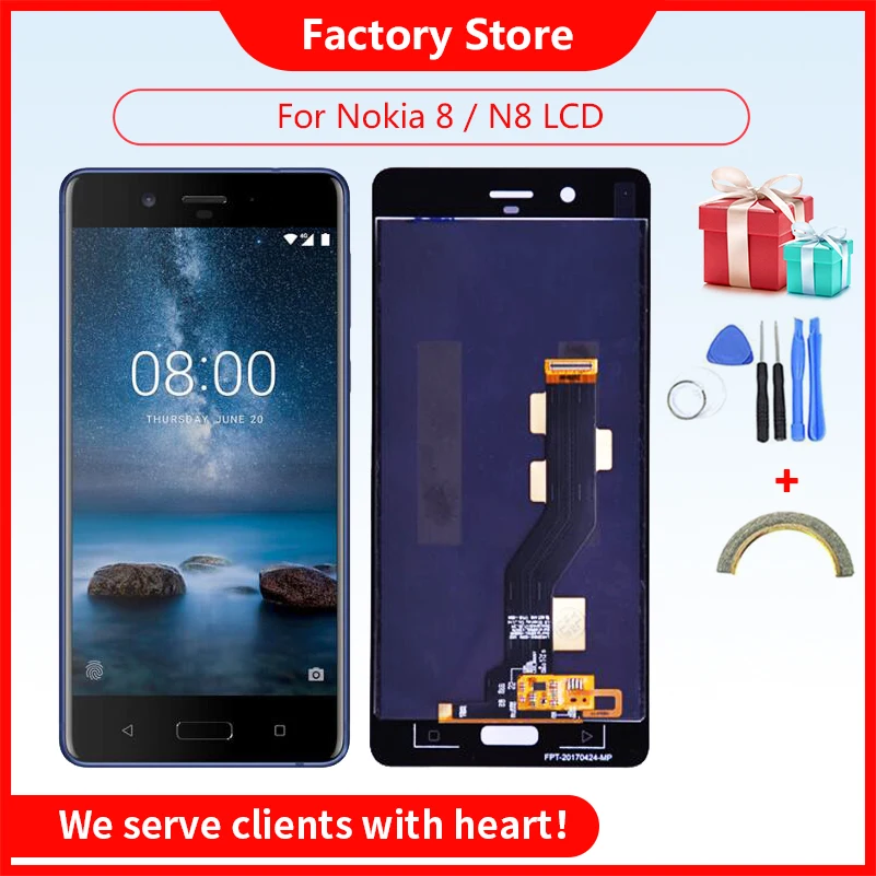 AAA Quality LCD Nokia 8 N8 LCD Display With Touch Screen Digitizer ...