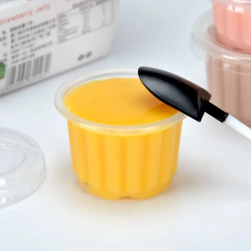 100pcs High quality creative plum blossom disposable pudding cup 120ml ...