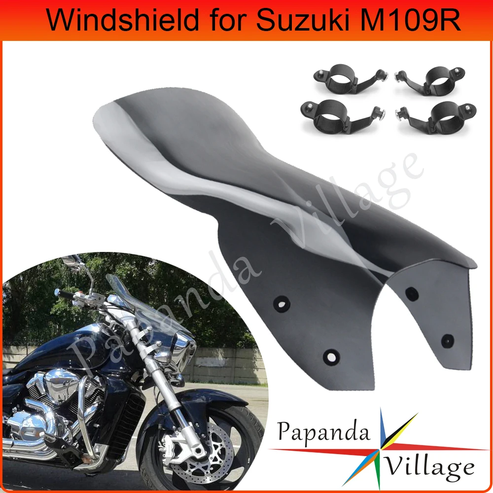 Motorcycle-Clear-Smoke-Front-Windshield-Wind-Screen-for-Suzuki ...