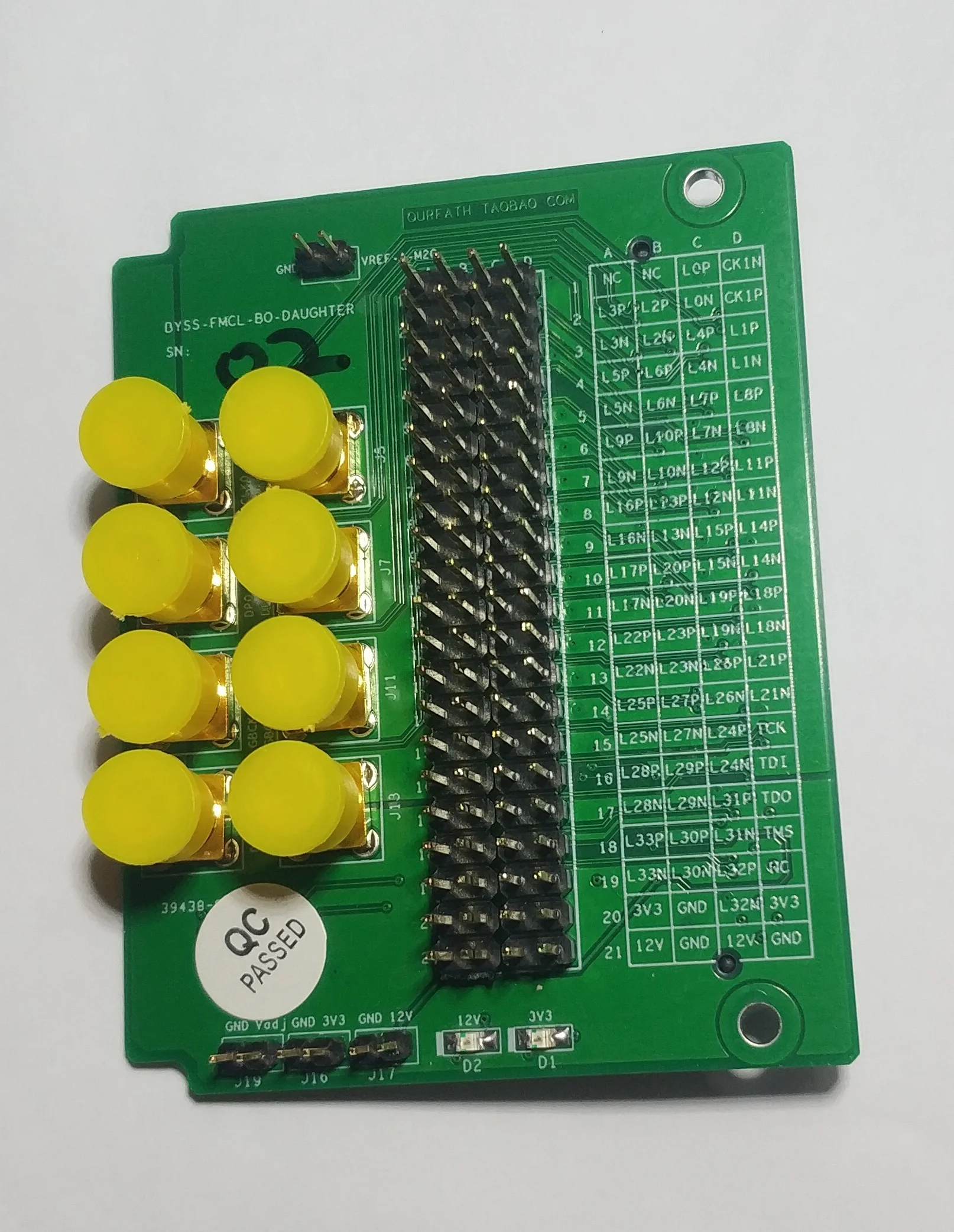 FMC LPC 여성 핀 도터 보드 확장 디버그 보드 BYSS FMCL BO DAUGHTER|변압기| - AliExpress