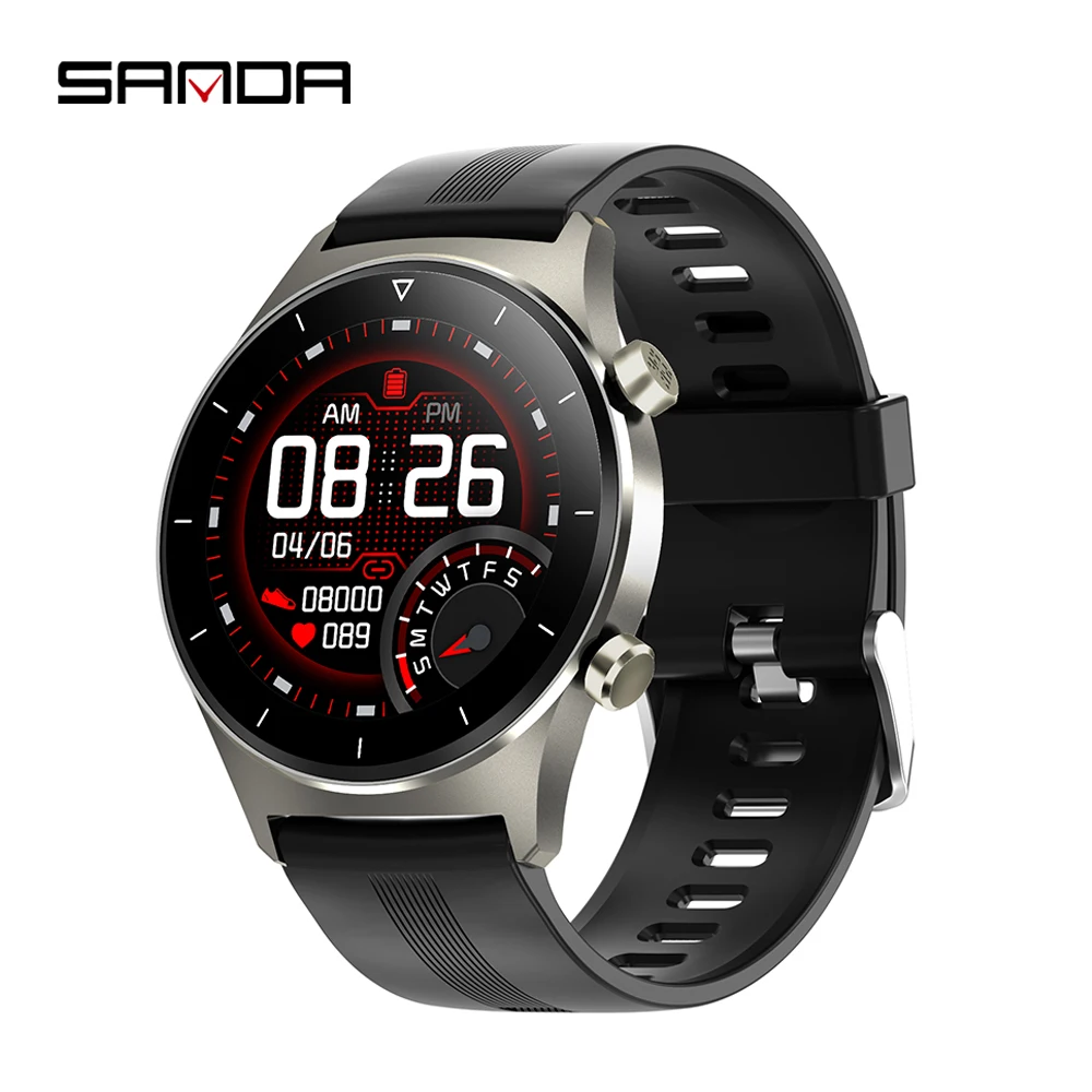 Reloj inteligente IP68 para hombre, pulsera resistente al agua redonda ...