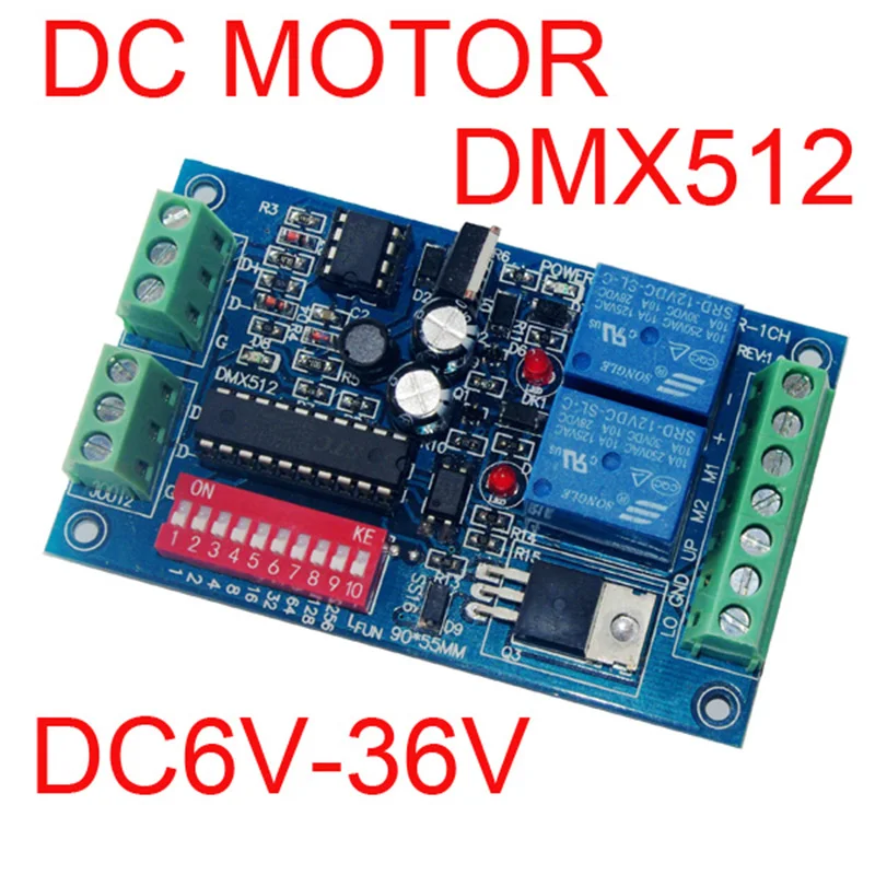New-DMX512-decoder-DC-6V-36V-DC-motor-controller-DMX512-3P-DC-motor ...